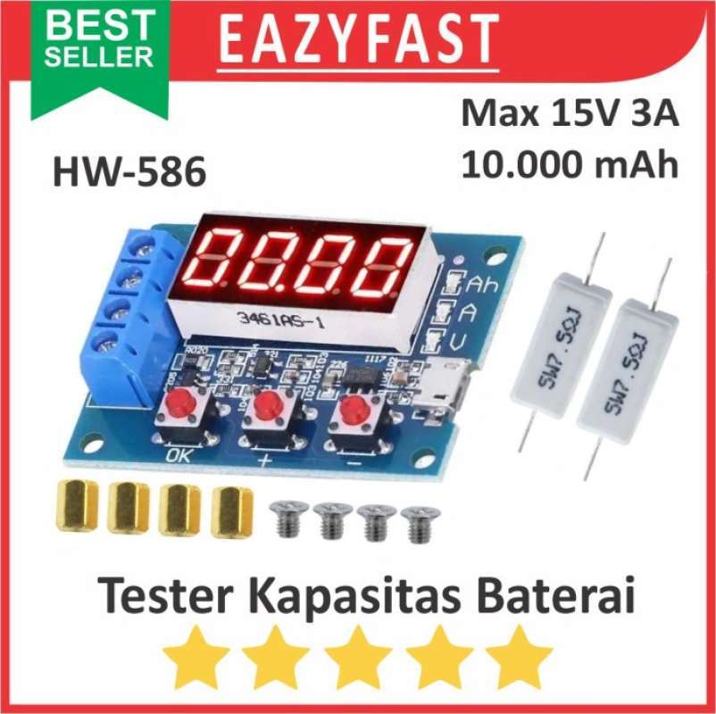 Jual Modul Tester Kapasitas Baterai Hw-586 Battery Capacity Meter Zhiyu ...