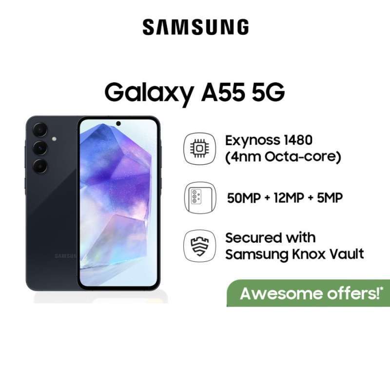 Promo Samsung Galaxy A55 5g Ram 8/256gb Garansi Resmi Diskon 8% Di ...