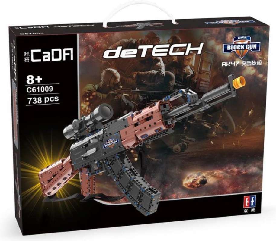 Promo Double E Cada Bricks C61009 Mainan Balok Ak-47 Rifle Diskon 50% ...