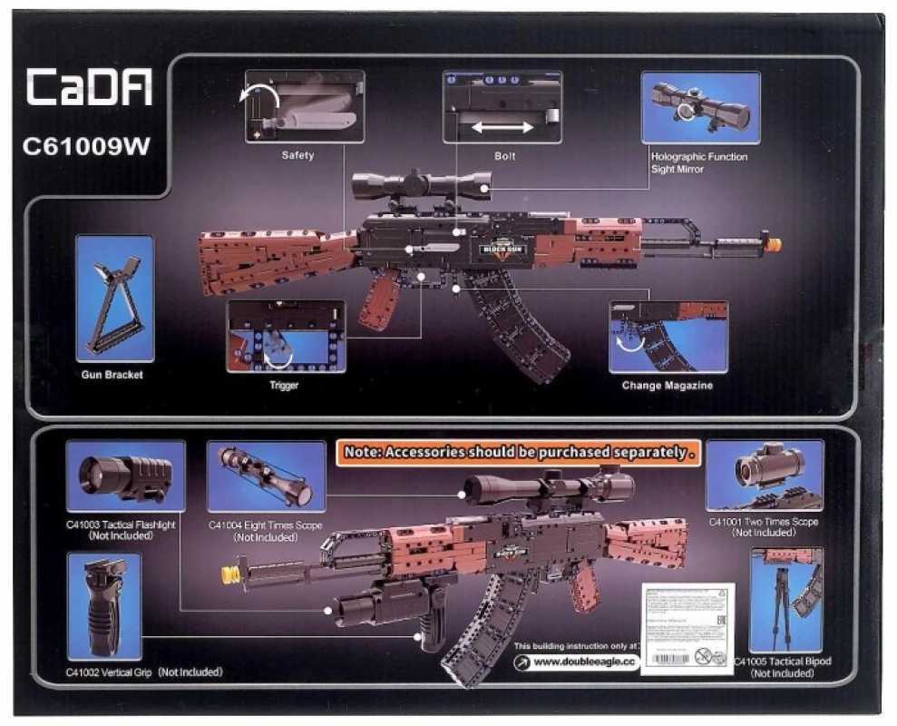 Promo Double E Cada Bricks C61009 Mainan Balok Ak-47 Rifle Diskon 50% ...