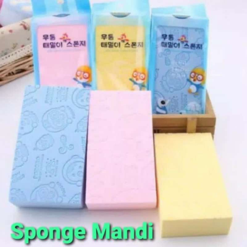 Jual Sponge Cuci Badan Daki/ Sponge Mandi Pororo / Sponge Spons Mandi ...