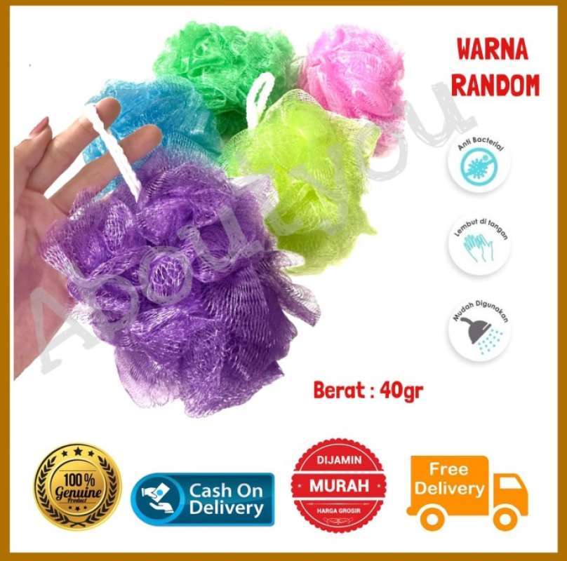 Jual Spons Mandi Bath Sponge Warna Sikat Spon Mandi Besar Shower Bath ...