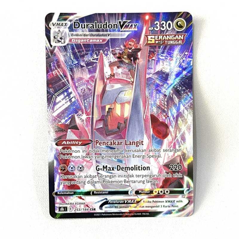 Promo Pokemon Tcg Indonesia Duraludon V S8b 253/184 Csr Diskon 23% Di ...