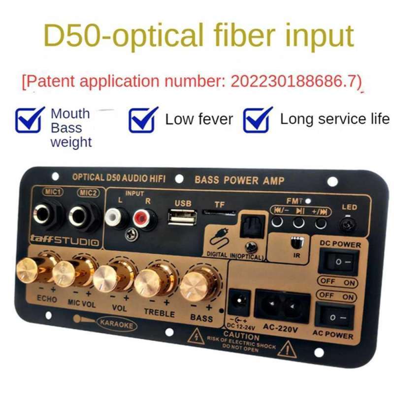 Jual Papan Audio Amplifier Karaoke Bluetooth With Optical Fiber D50 Amplifier Headphone Xinyi