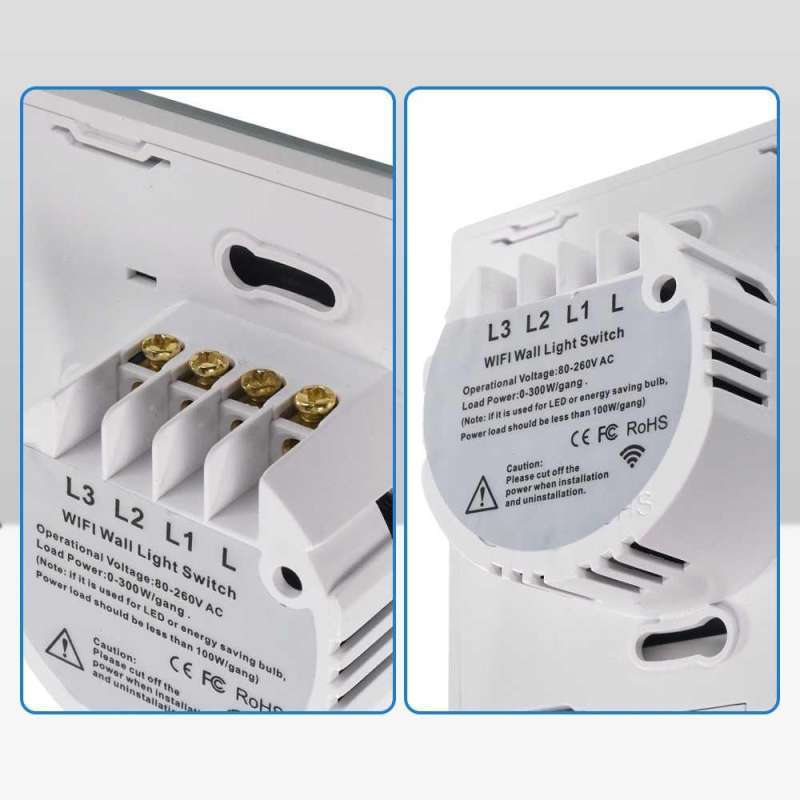 Jual Saklar Lampu Wireless Wifi Rf Smart Home Model Whk05 Sakelar ...