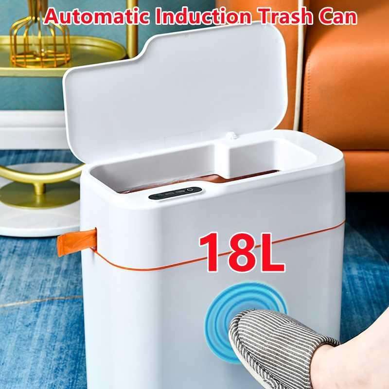 Jual Zlean Tempat Sampah Pintar Smart Trash Motion Sensor Waterproof ...