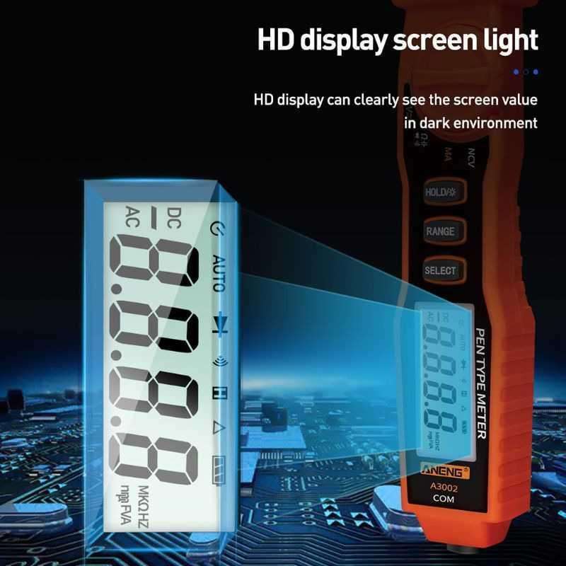 Jual Digital Multimeter Voltage Tespen Tester Pen A3002 Tespen Listrik ...