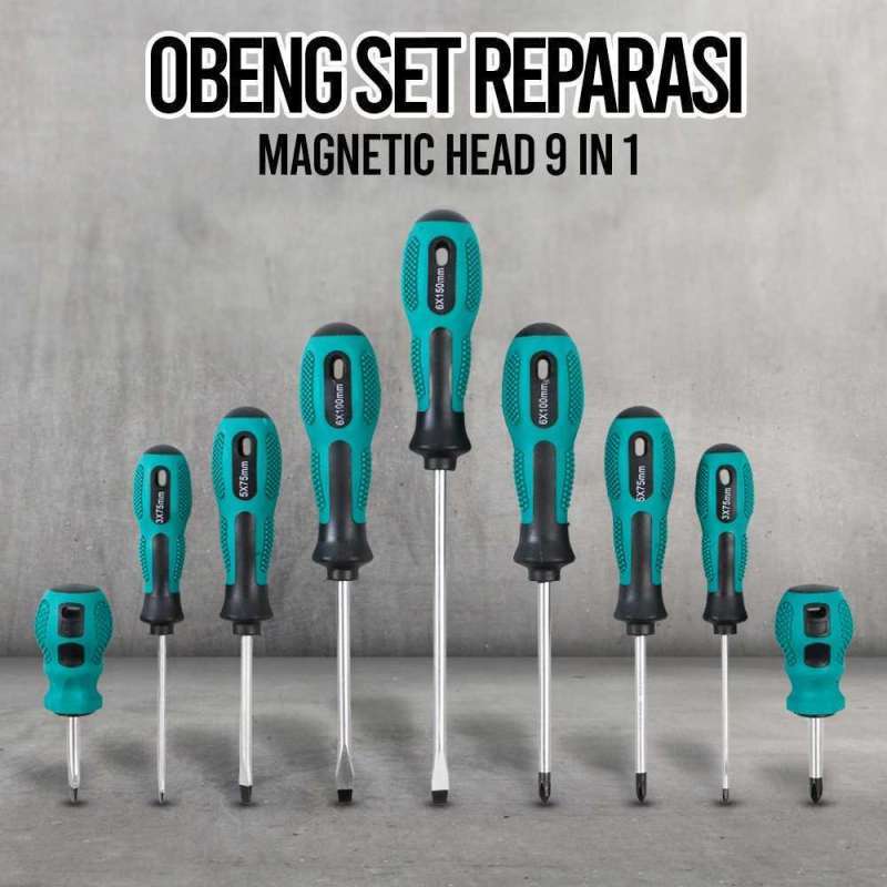 Jual Obeng Set Reparasi Magnetic Head 9 In 1 Sk803 Baut Alat Serba ...