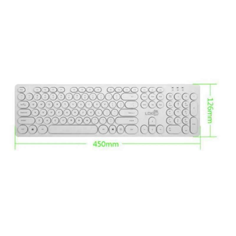 Jual Keyboard Mouse Wired Combo Punk Fashion Style 1900 Keyboard Gaming ...