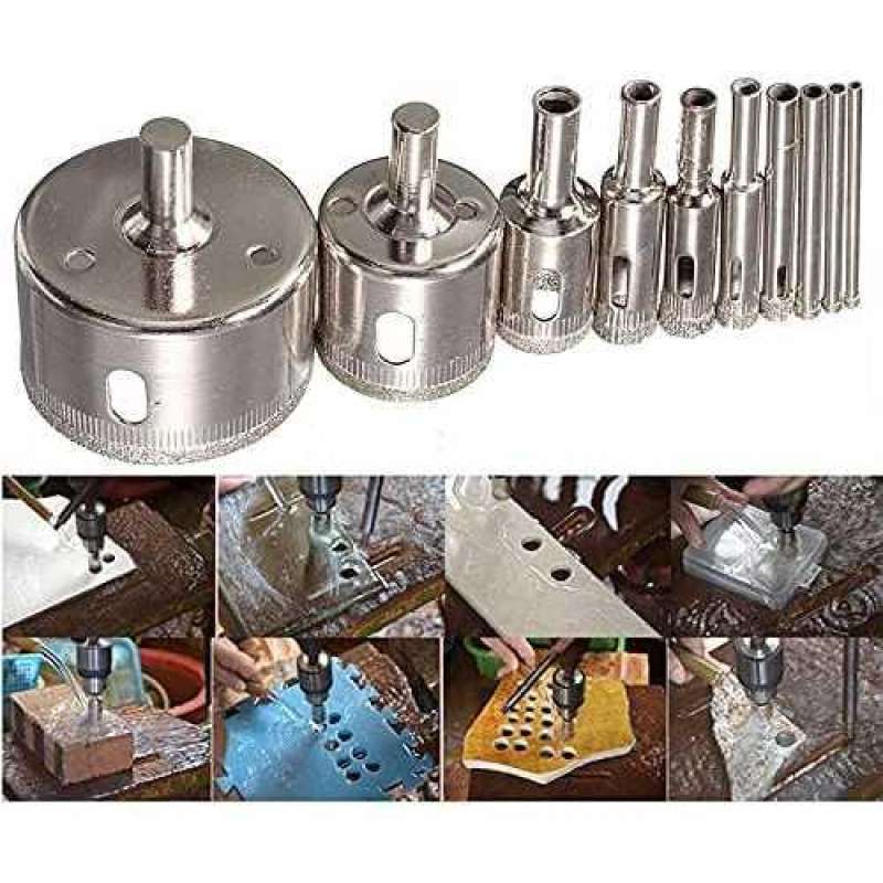 Jual Mata Bor Diamond Coated Hole Saw Drill Bit 6mm-50mm 15 Pcs Gj0105 ...