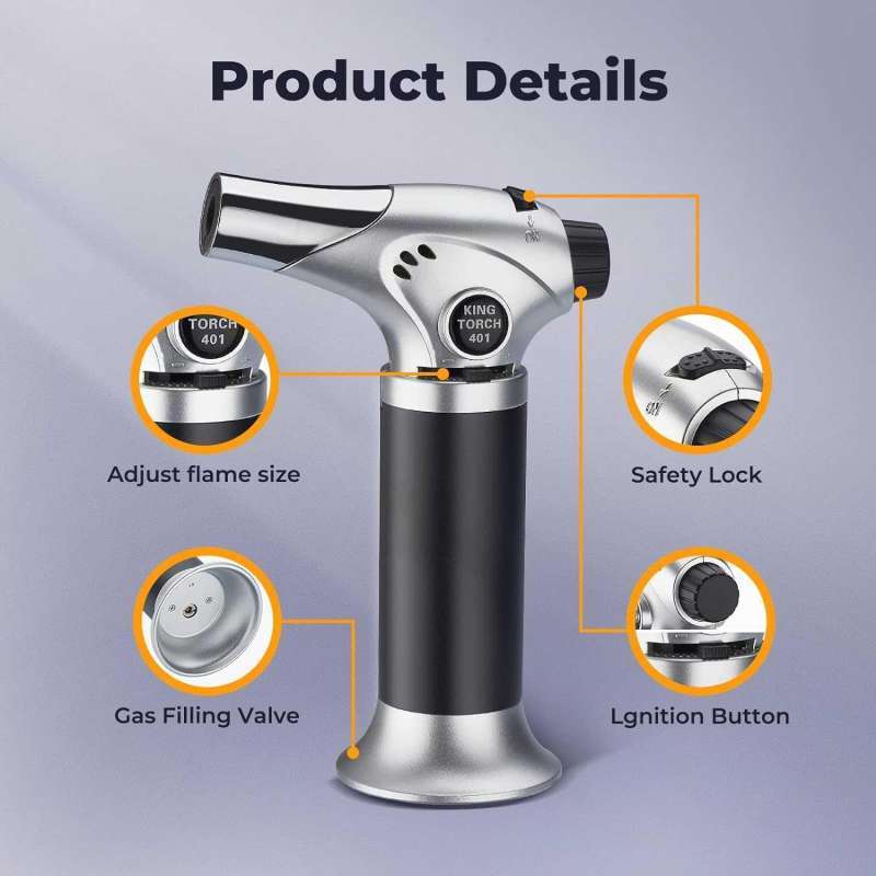 Jual King Torch Portable Gas Blow Torch Butane Flame Gun Bs-401 Tatakan ...