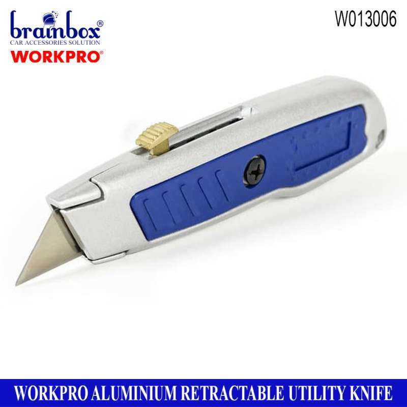 Jual Workpro W013006 Aluminium Retractable Utility Knife Pisau Cutter ...