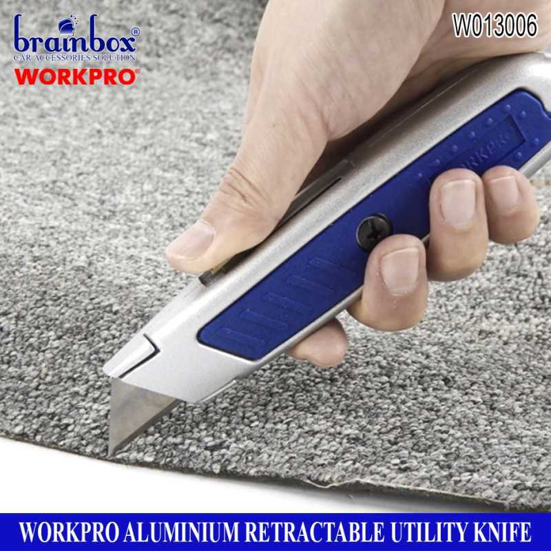 Jual Workpro W013006 Aluminium Retractable Utility Knife Pisau Cutter ...