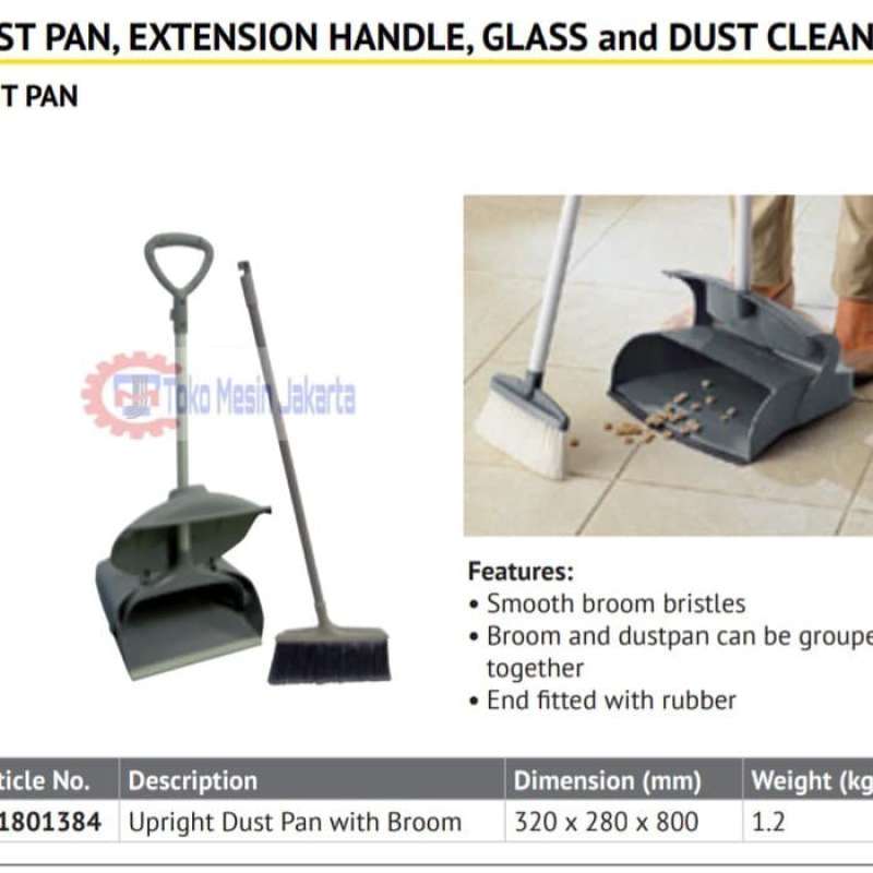 Promo Sapu Lantai Dust Pan Upright Krisbow With Broom Kw1801384 Baru ...