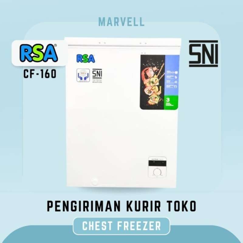 Promo Chest Freezer Rsa Cf-160 Freezer Box Cf160/cf150 Resmi - Karawang Diskon 5% Di Seller ...