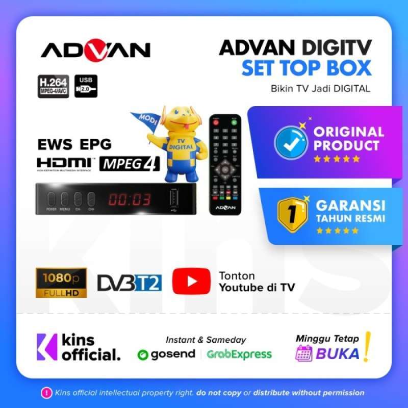 Promo Advan Digitv Dvbt2 Full Hd 1080p Stb Set Top Box Tv Digital ...