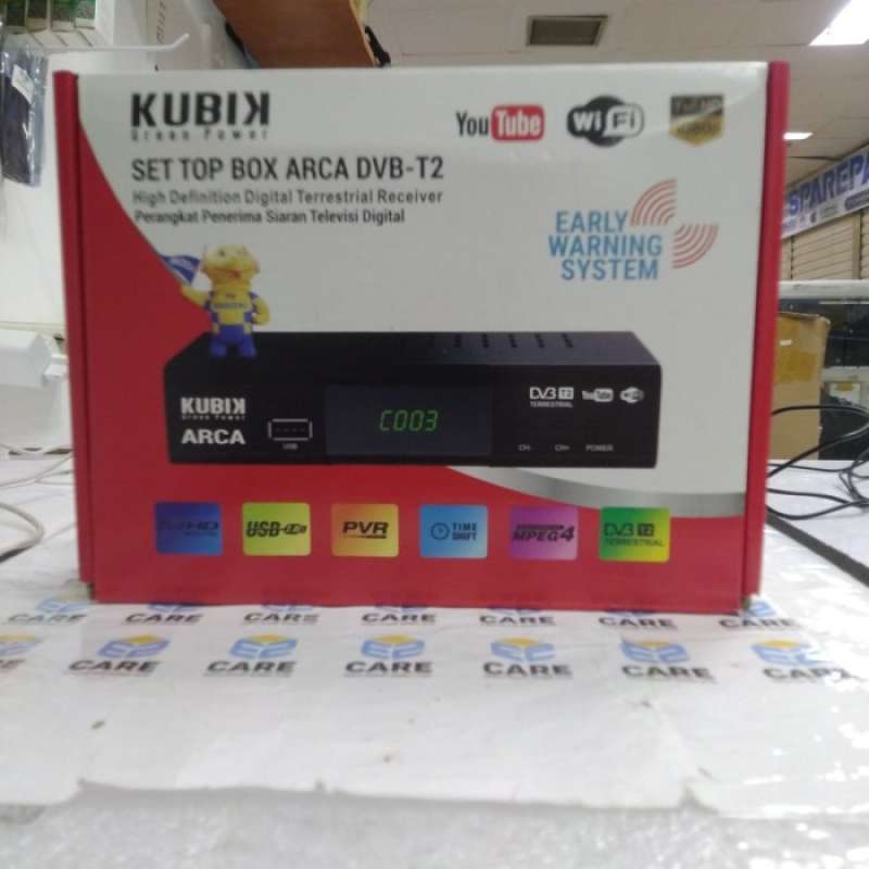 Promo Kubik Arca Dvb-t2 Set Top Box Receiver Tv Digital Ews - Stb Kubik ...
