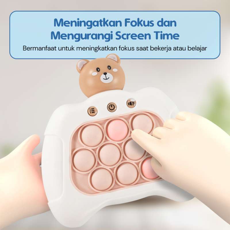 Jual Mainan Pop It Elektrik Gopher Bear Game Console 3rd Generation Di ...