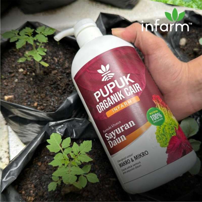 Jual Infarm - Pupuk Organik Cair Tanaman Daun / Sayur 1l Poc Kompos ...