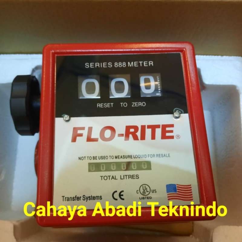 Promo Flow Meter 3 Digit Drat 1 Flowmeter / Meteran Solar Flo Rite ...
