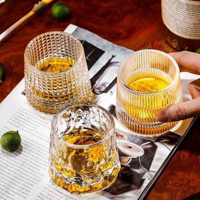 Jual One Two Cups Gelas Spinning Wobble Cognac Champagne Wine Glass ...