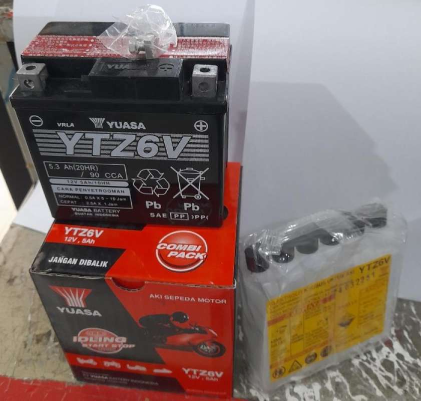 Promo Accu Yuasa Ytz 6v (kering), Fu 150 & Gsx 150 Series Diskon 33% Di Seller Kanzahana Store ...