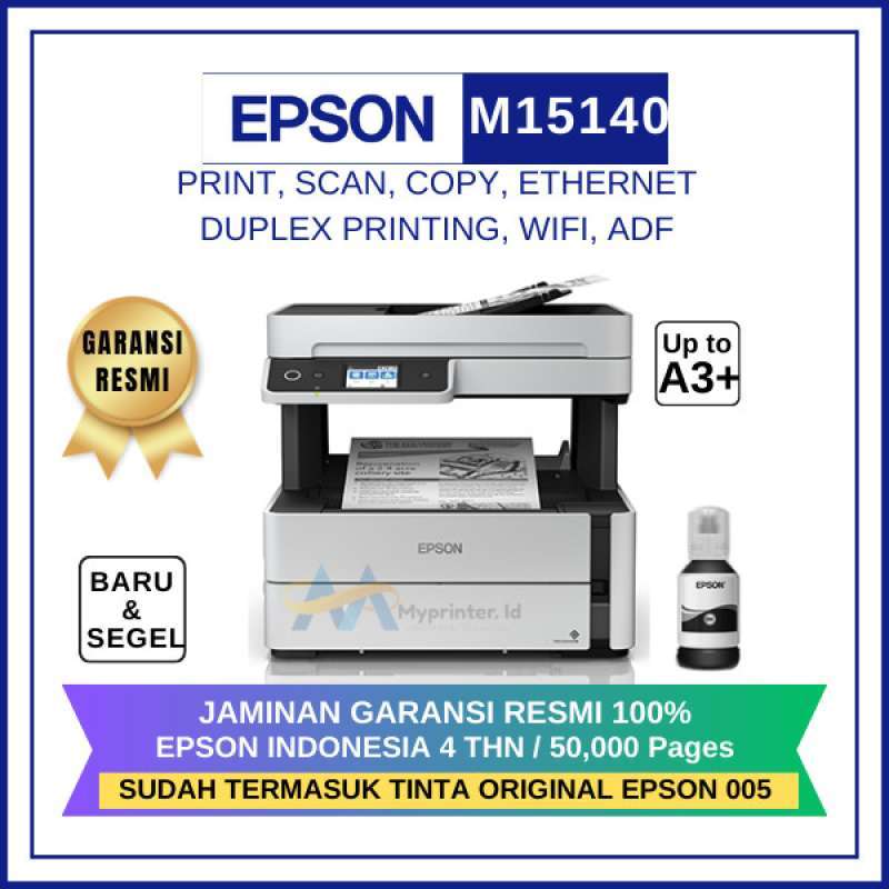 Promo Printer Epson M15140 M 15140 Ecotank Monochrome A3 Wifi Duplex ...