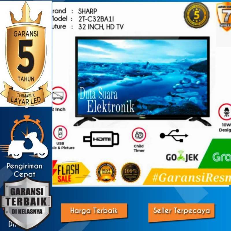 Promo Led Tv Sharp 32 Inch 2t-c32ba1i Hd Tv Garansi Resmi 5 Tahun ...