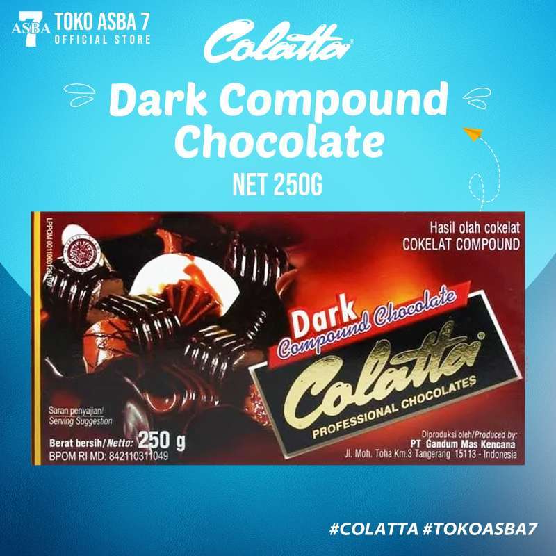 Jual Colatta Dark Compound Chocolate 250g Di Seller Toko Asba7 ...
