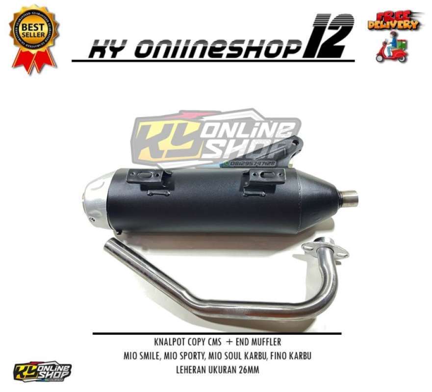 Promo Knalpot Mio Sporty Copy Cms + End Muffler - Leheran Stenlis ...