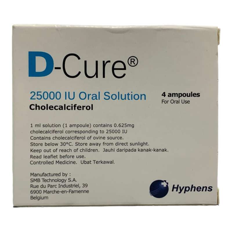 Jual D Cure 25000 Iu Cholecalciferol 4 Ampules Di Seller Healthy Mart - Healthy Mart - Kota ...