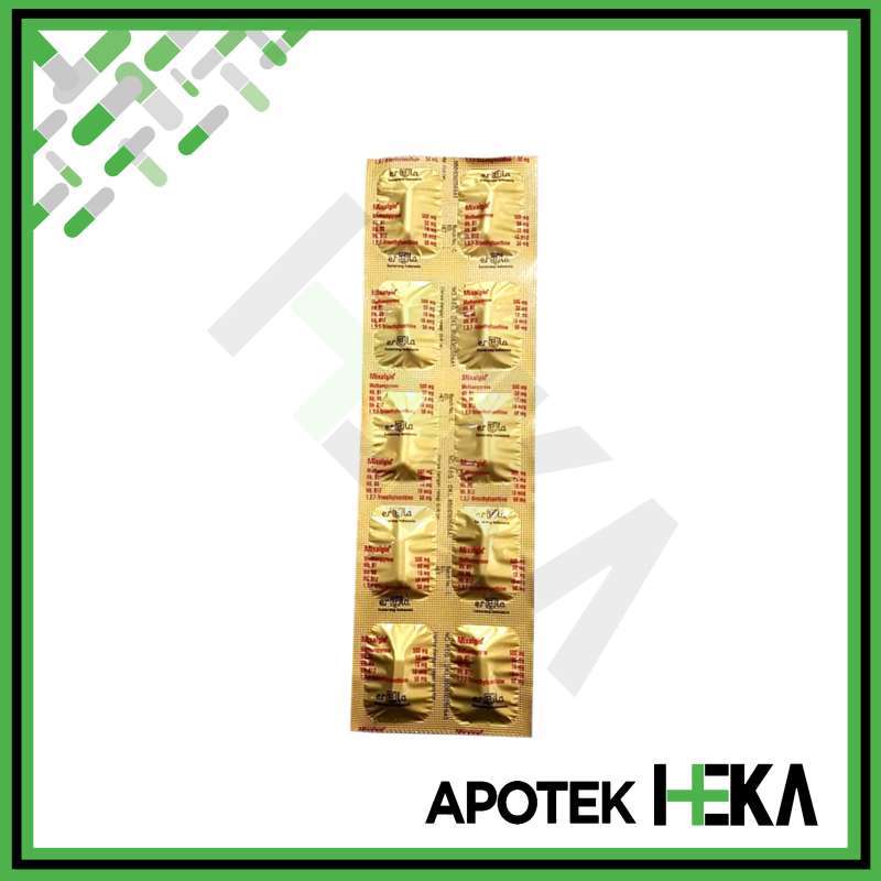 Jual Mixalgin Strip Isi 10 Tablet - Metamizole Thiamine Vitamin B6 B12 ...
