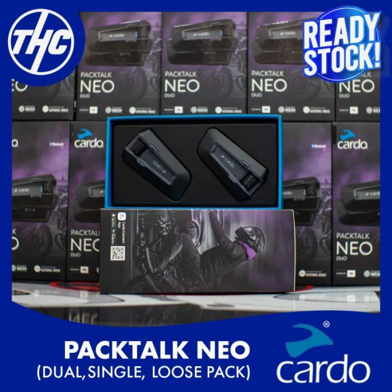 Promo Cardo Packtalk Neo Dual Single Loose Pack Intercom New - Single ...