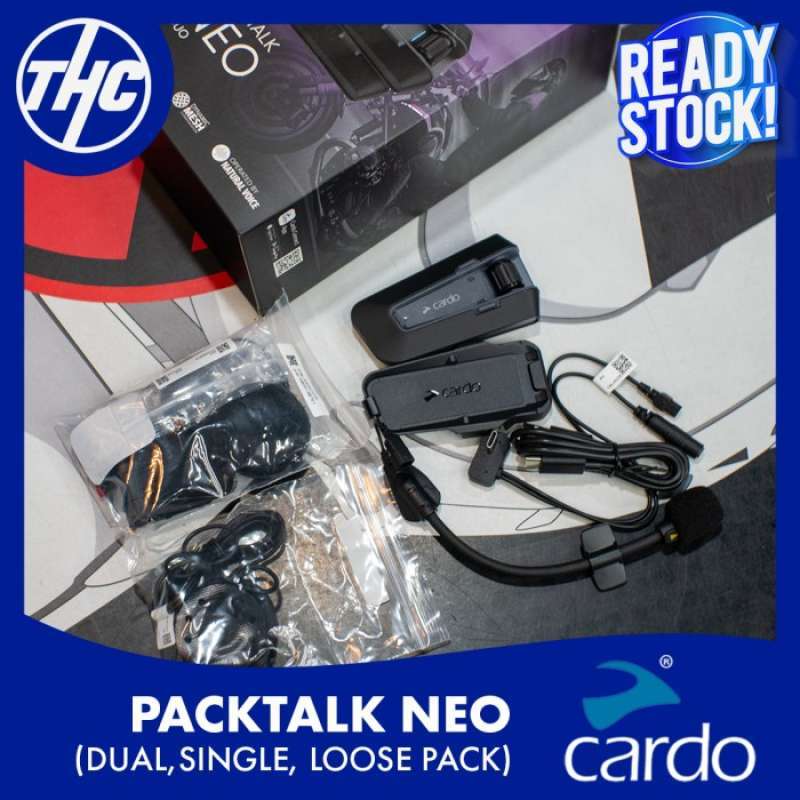 Promo Cardo Packtalk Neo Dual Single Loose Pack Intercom New - Single ...