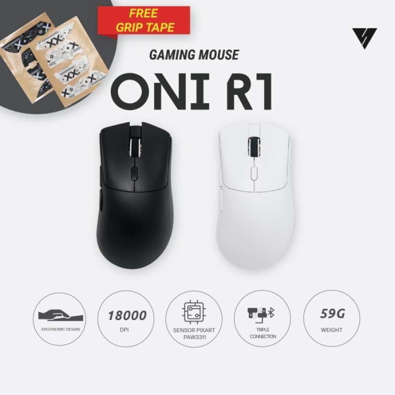 Jual Vortexseries Oni R1 Lightweight Ergonomic Wireless Gaming Mouse ...