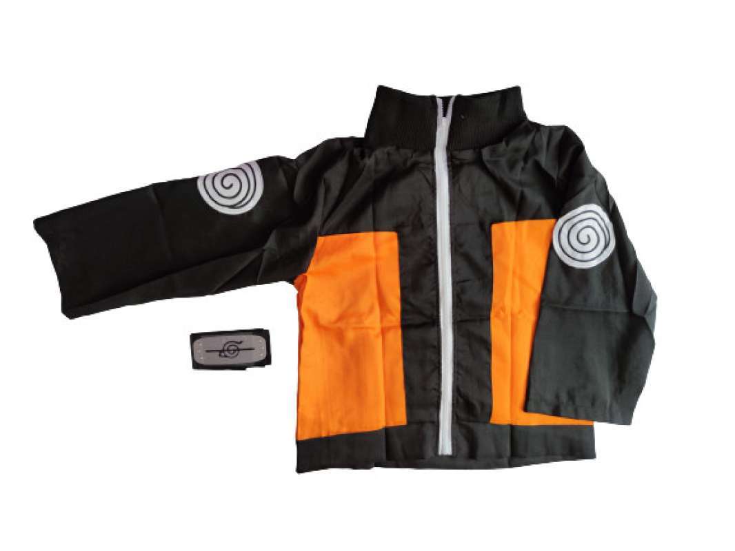 Jual Kostum Naruto Uzumaki Cosplay Anime Import Baju Ninja Costume Anak ...