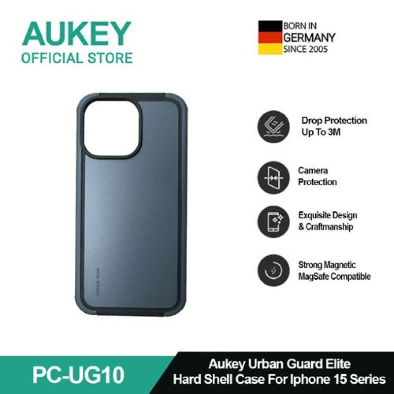 Promo Aukey iPhone 15 Urban Guard Elite Hard Shell Case Pc-ug10 With ...