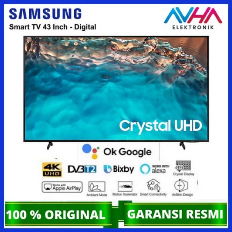 Promo Ua43bu8000 New Model 2022 43 Inch Crystal Uhd 4k Smart Tv Terbaru ...