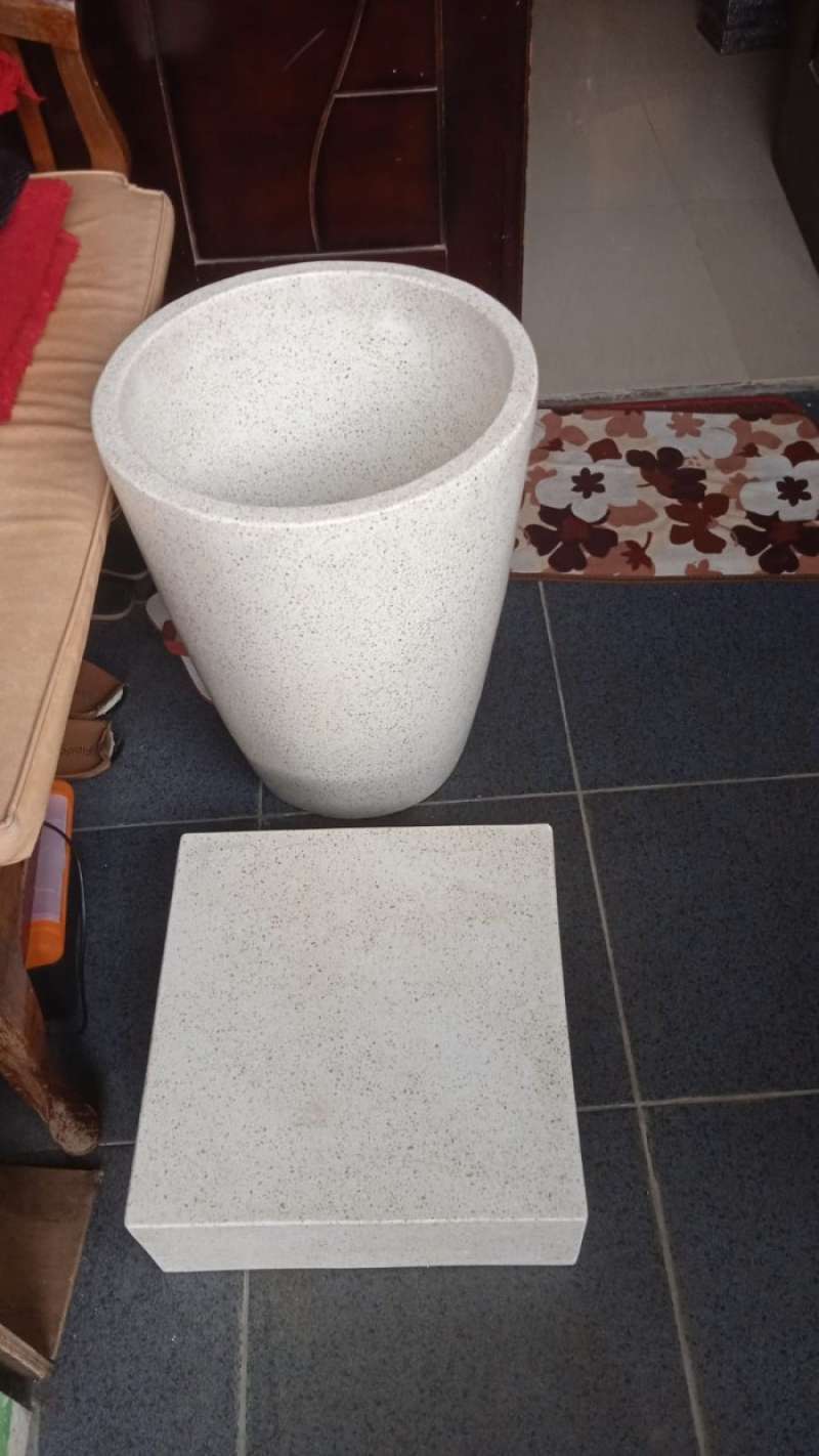 Promo Bak Mandi Teraso Model Gelas Bak Air Terazzo Diskon 28% Di Seller ...