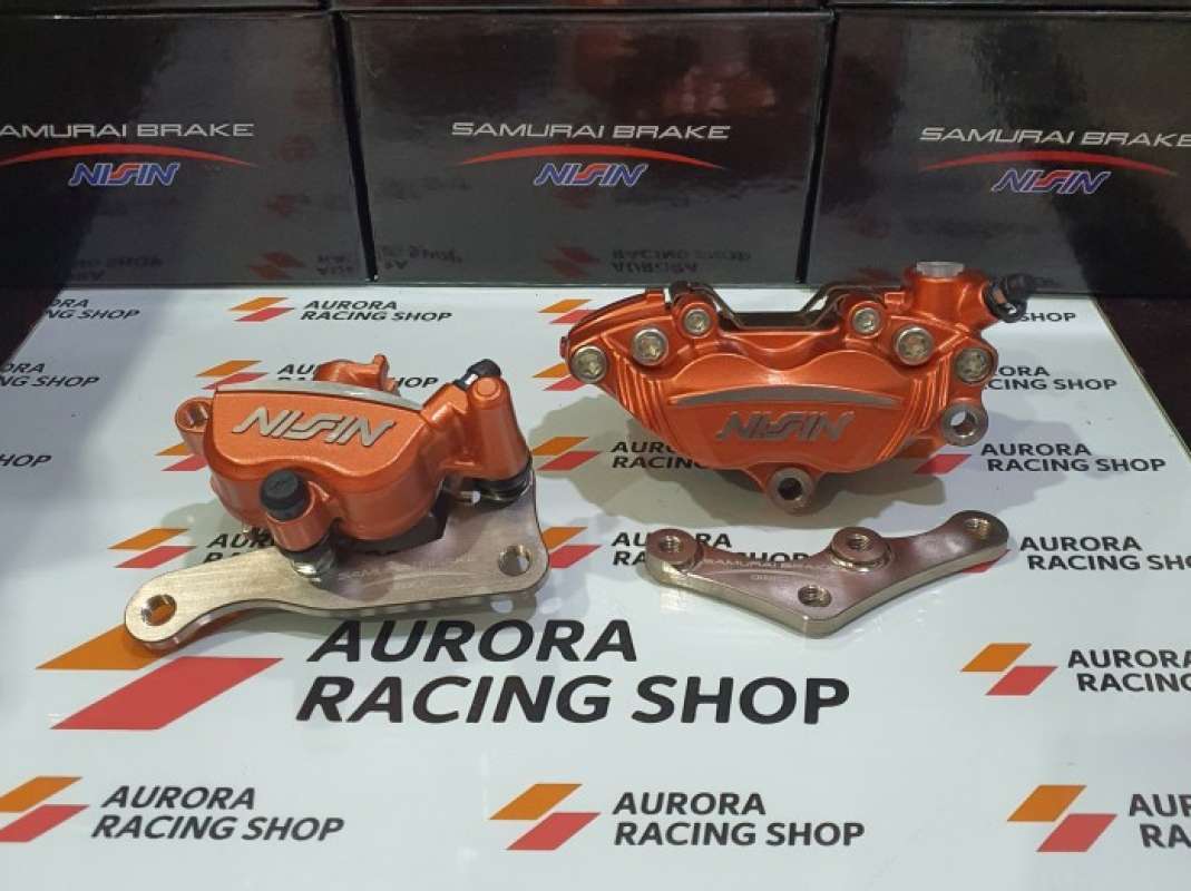 Promo Paket Kaliper Nissin Samurai Set 4 Piston & 2 Piston Nmax 155 ...