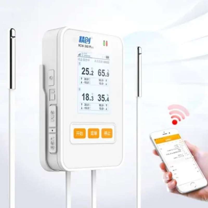 Jual Wifi Temperature Humidity Data Logger Rcw360 Elitech Alarm Rcw-360 ...