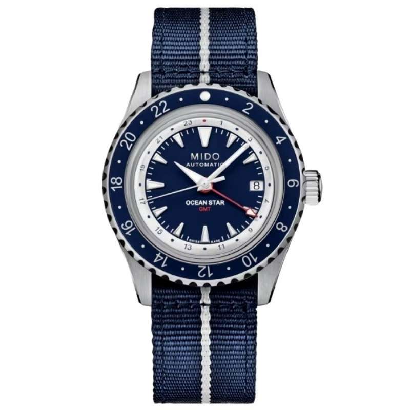 Promo Mido Ocean Star Gmt M026.829.18.041.00 Automatic Blue Dial ...
