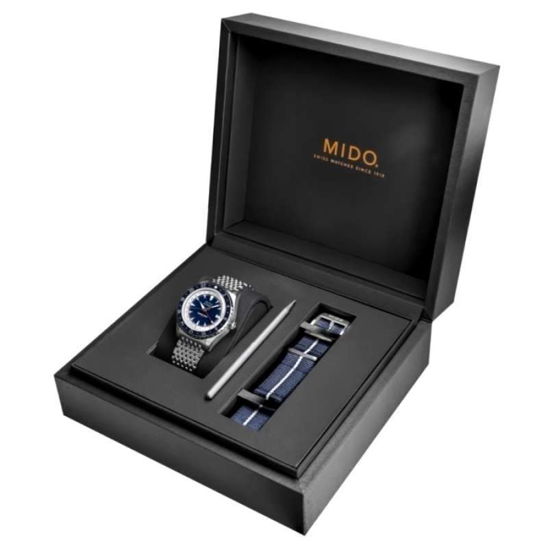 Promo Mido Ocean Star Gmt M026.829.18.041.00 Automatic Blue Dial ...