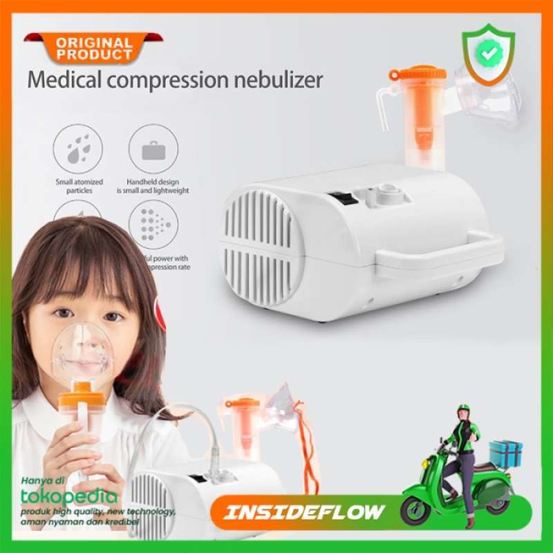 Promo Portable Mesh Inhaler Nebulizer Alat Bantu Uap Pernafasan Asma ...