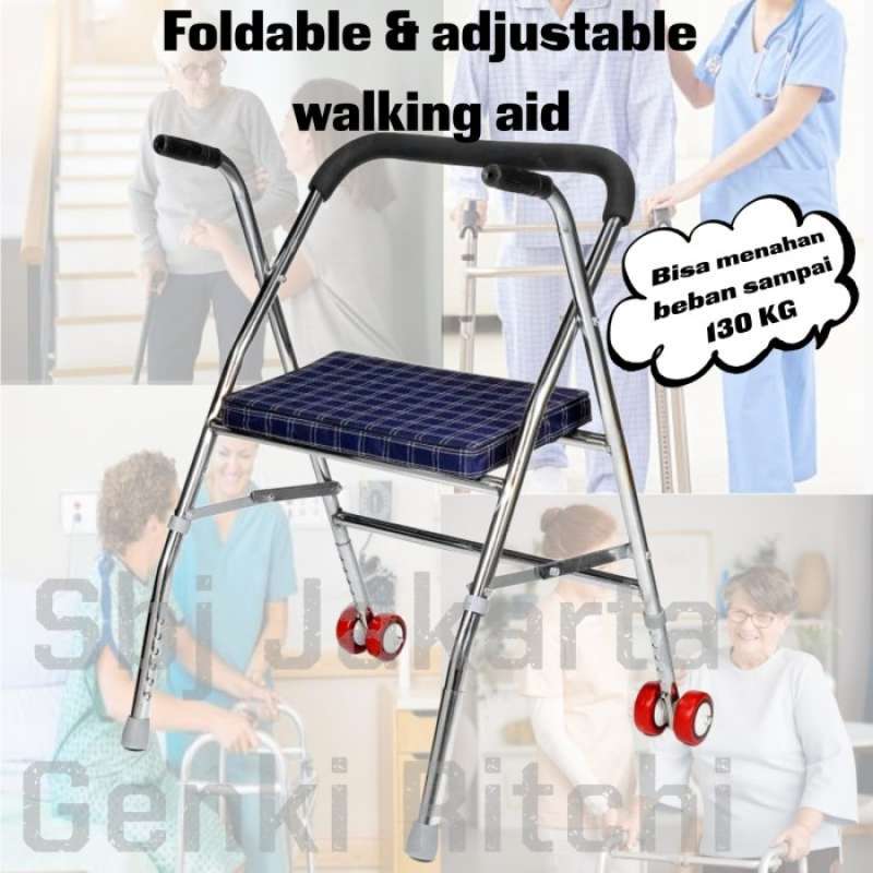 Promo Alat Bantu Jalan Kursi Ber Roda Walker Rollator Walker Terapiâ ...