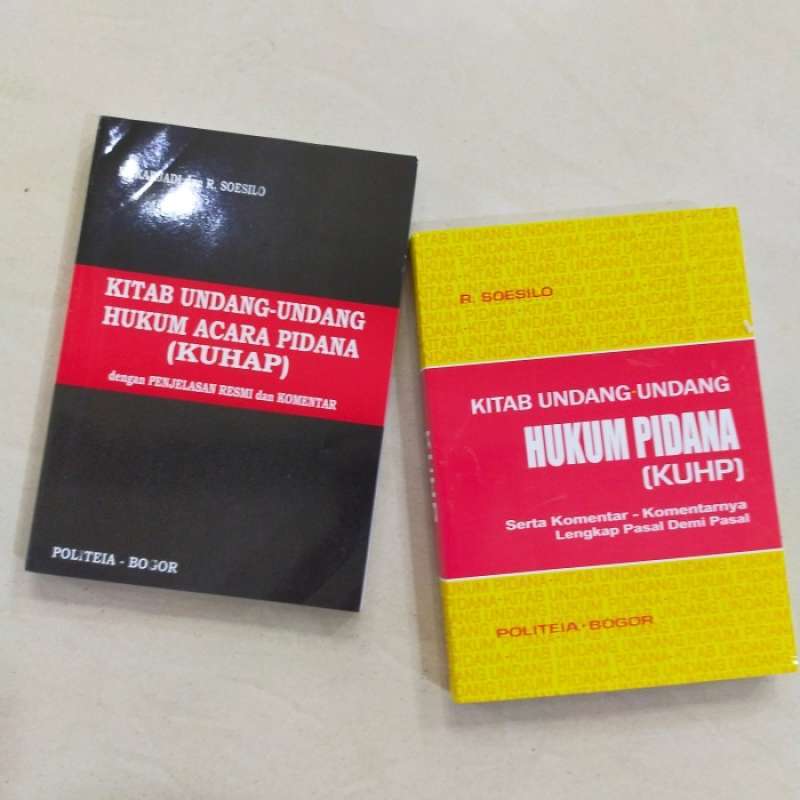 Promo 2 Buku Kuhp + Kuhap Beserta Komentar + Penjelasannya By R.soesilo ...