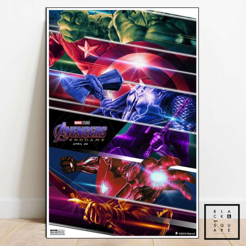 Promo Avengers Endgame Official Poster Hd + Frame Borderless A2 #1 ...