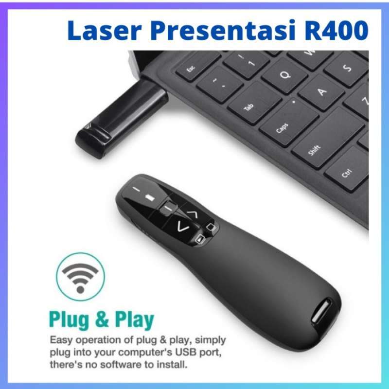 Promo Wireless Remote Presentasi R400 Red Laser Pointer Remote ...