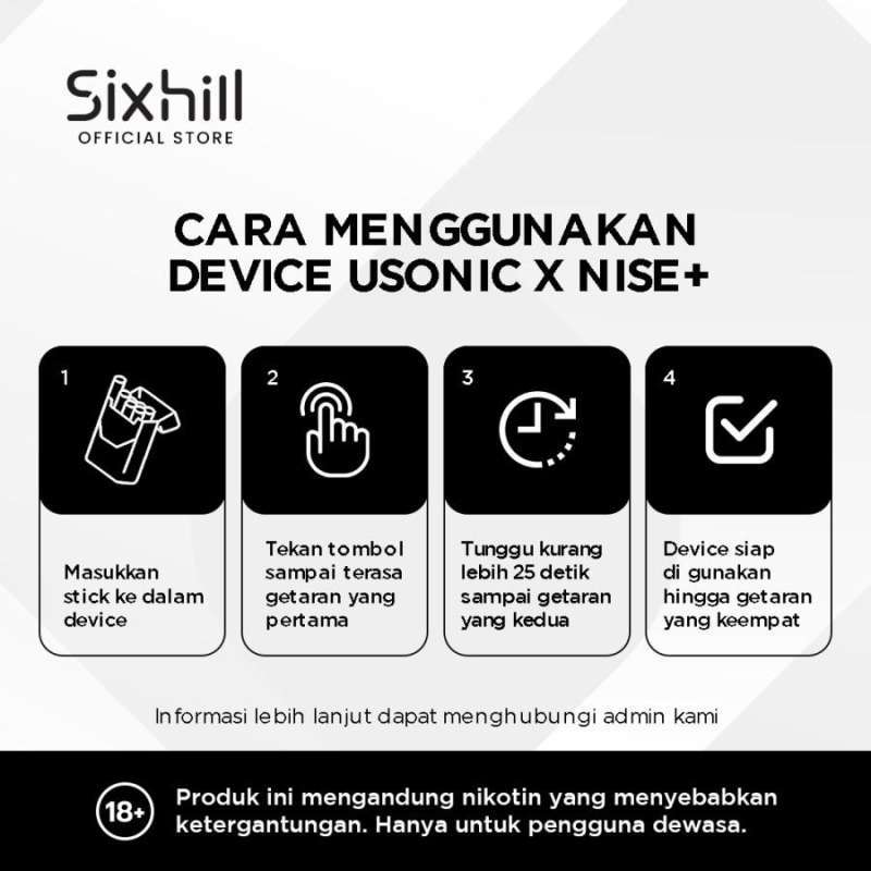 Jual Sixhill Usonic Heat Not Burn Device - Atine Technology Get 5 Packs ...