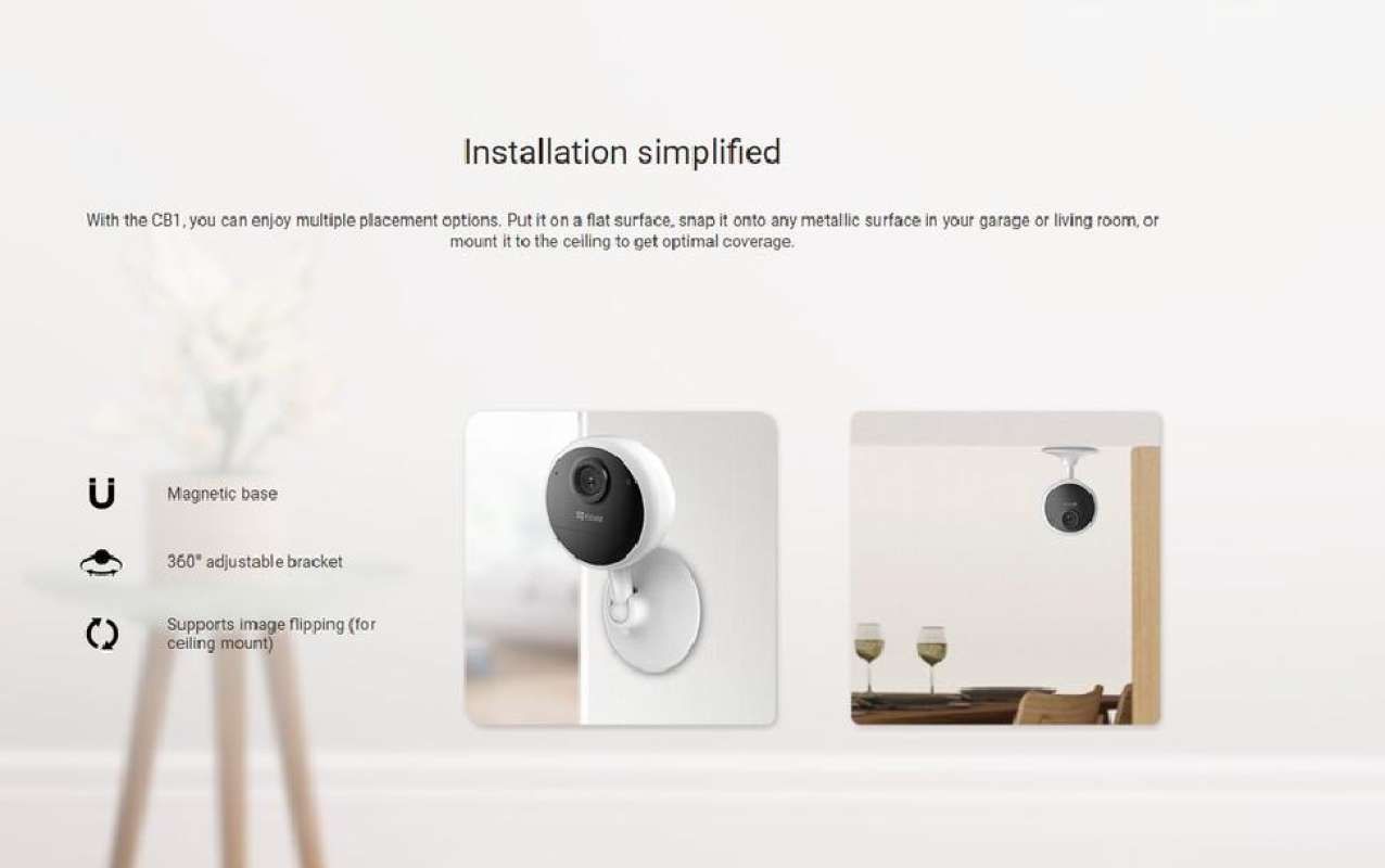 Jual Ezviz Cb1 1080p Smart Home Wifi Battery Ip Camera Cctv Indoor Type ...